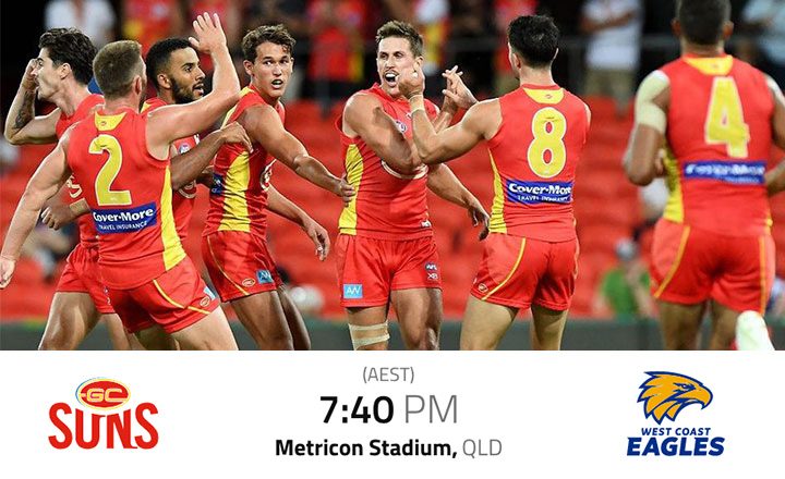 Gold Coast Suns Vs West Coast Eagles Hello Gold Coast